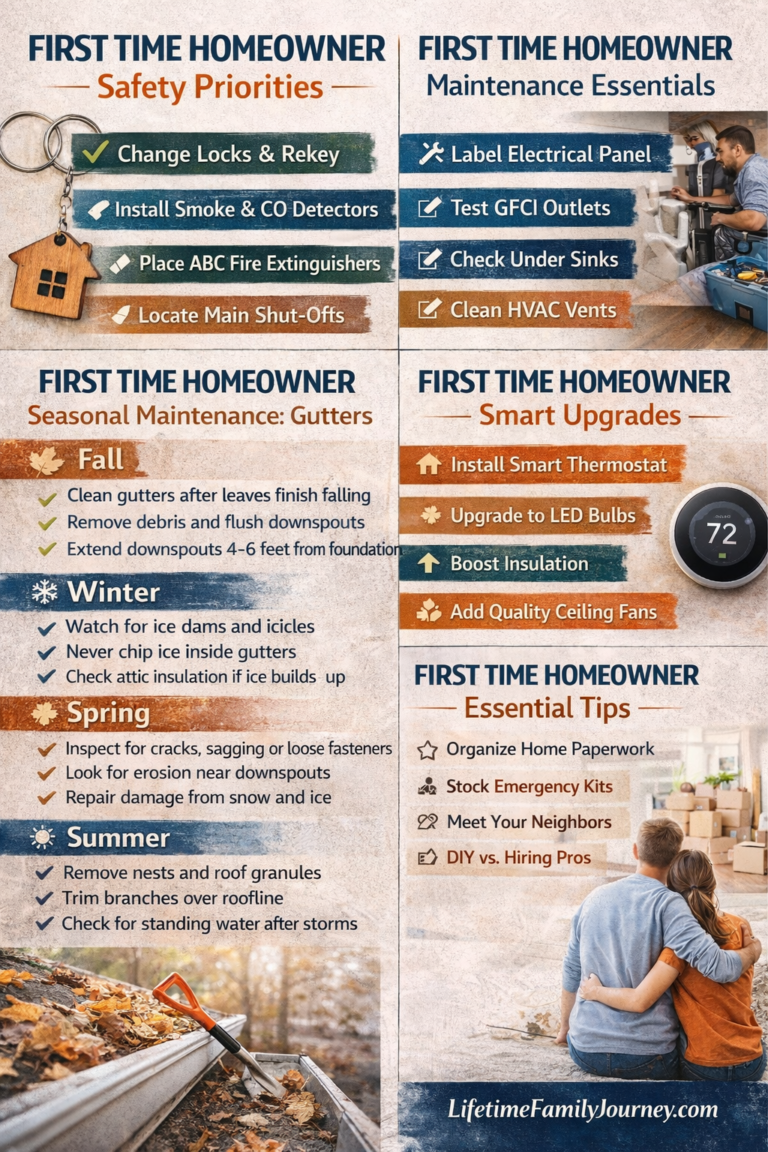 First Time Homeowner Checklist: Essential Home Guide